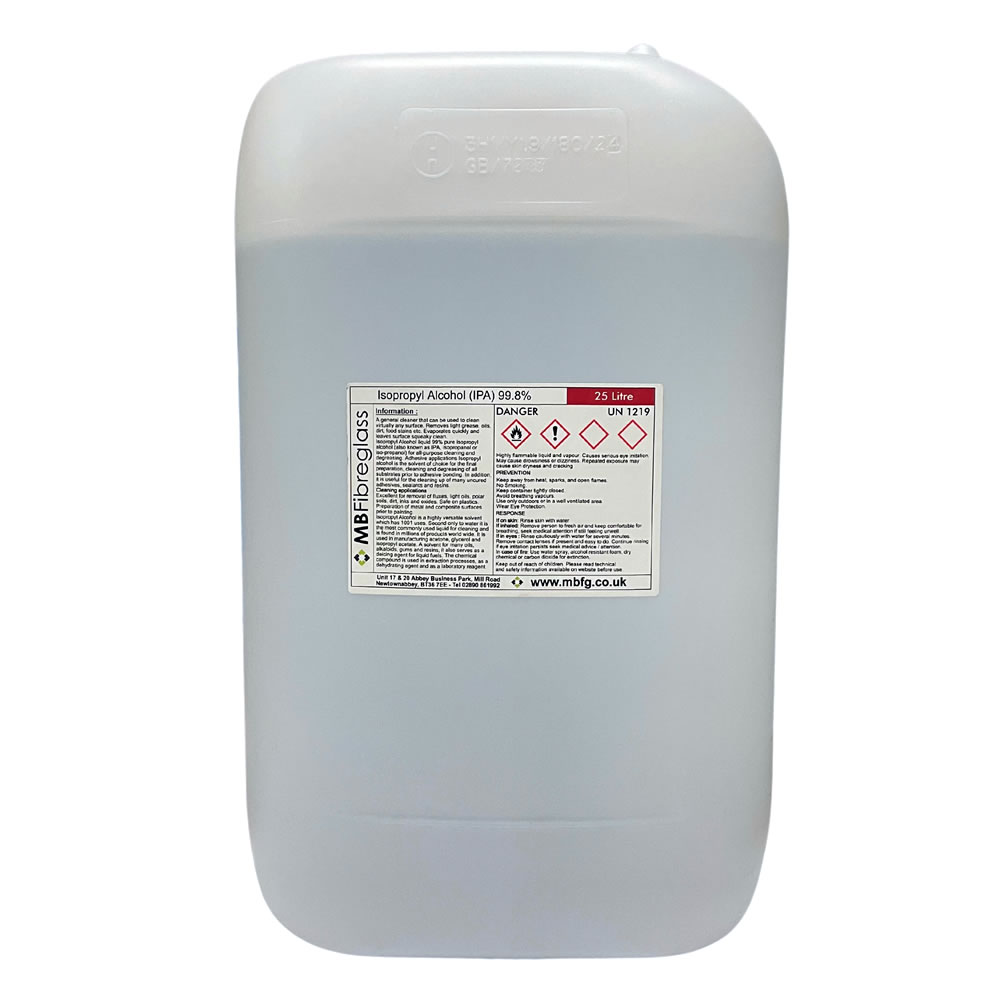 Isopropyl Alcohol (IPA) 99.8% - 25 Litre - mbfg.ie